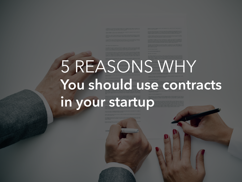 5 reasons why you should use contracts in your startup - Barcinno