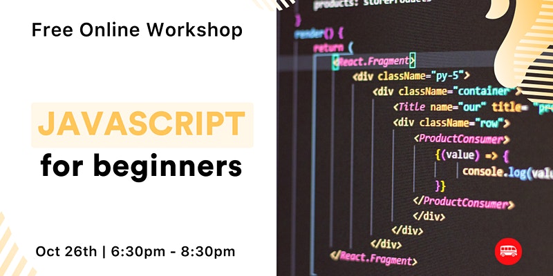 JavaScript for Beginners - Free Online Workshop - Barcinno